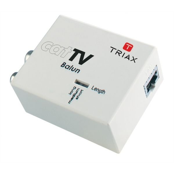 Triax NBL 0200 catTv balun - Coax over LAN - Net-Com.dk