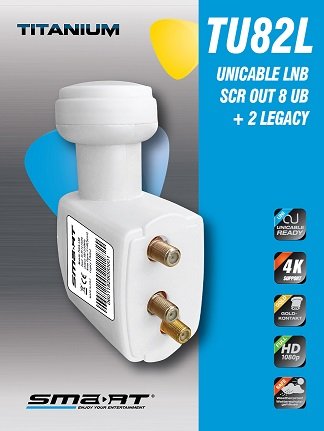 Smart Titanium SatCR 8 - LNB & Tilbehør - Net-Com.dk